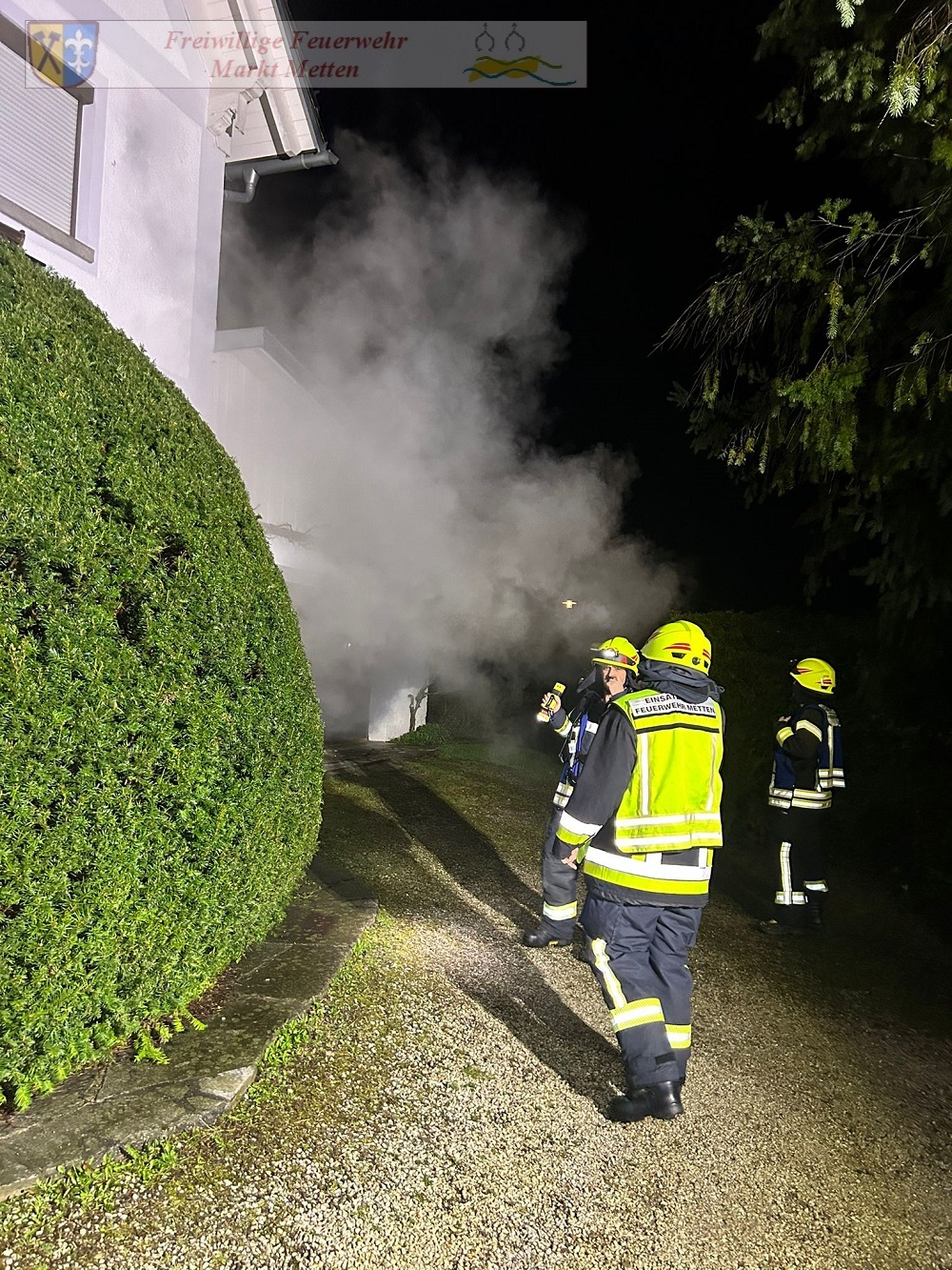Kellerbrand in Metten – B3 – Freiwillige Feuerwehr Markt Metten